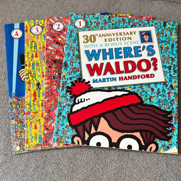 Other | Wheres Waldo Book One Is 3th Anniversary Edition 4 Books | Poshmark